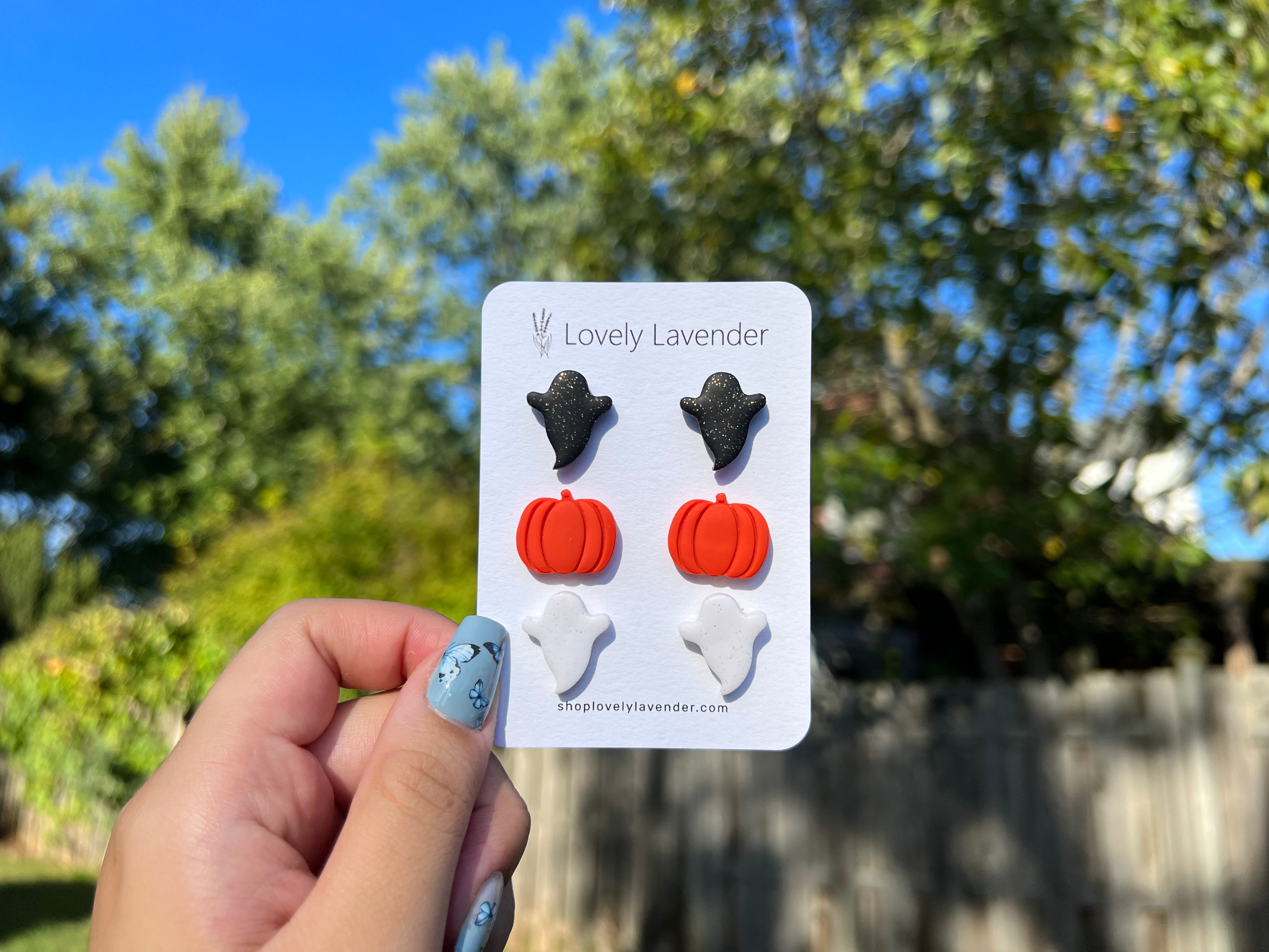 Halloween Set - Ghosts and Pumpkin Earrings | Small Business in NJ ...